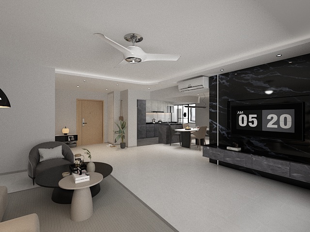 5 Room HDB BTO @ 239B Boon Lay Glade - Lam's Interior Design